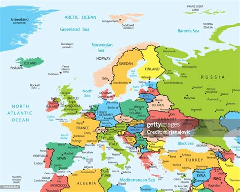Europe Map Countries High Resolution