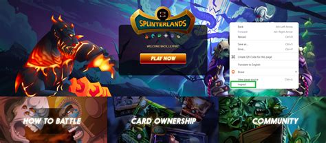 How To Create A Console Log For Brave Browser Splinterlands