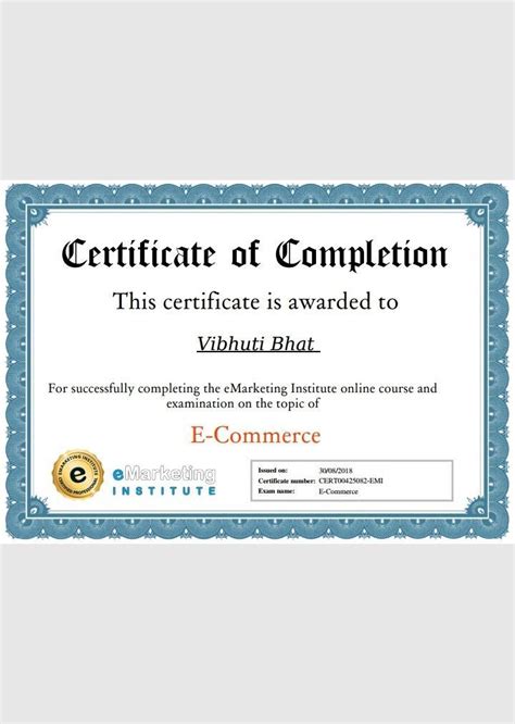 Successfully Completed Emarketing Online Course Linkedine
