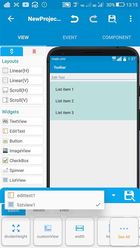 find and highlight text in listview