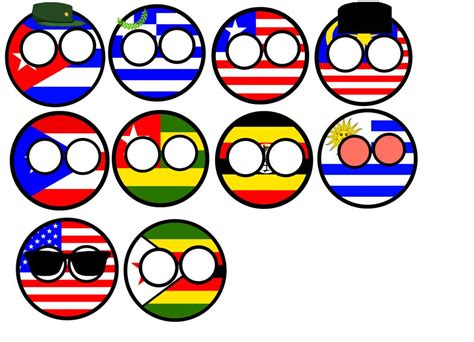 Flags With Stripes Countryballs By Victor3389 On Deviantart
