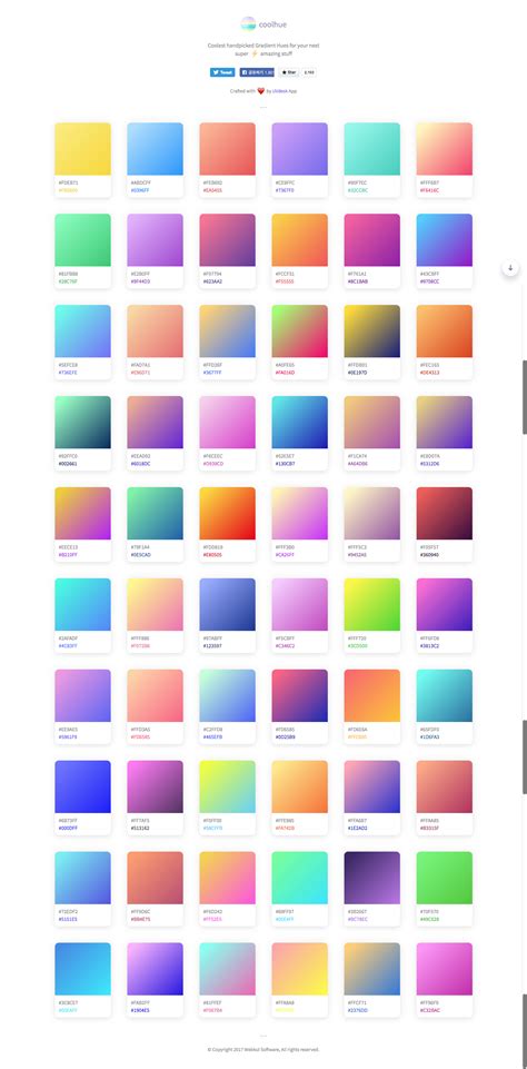 gradient colors collection palette coolhue 2 0 color design