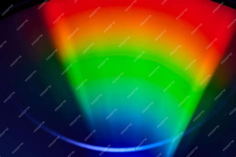 Premium Photo Curved Metallic Surface With Rainbow Colors Abstract Art Background Asset