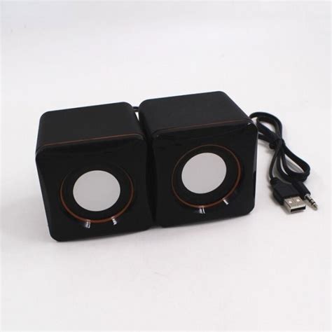 Ready Stock Mini USB Laptop Speakers Wired Laptop Speakers 2 0 Channel Small Computer Desktop
