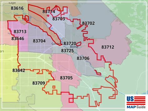 Boise Id Zip Code Map 9 Zip Codes Us Map Guide