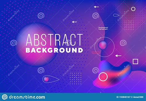 Dynamic Texture Background With Fluid Shapes Modern Concept Creative Geometric Wallpaper Stock
