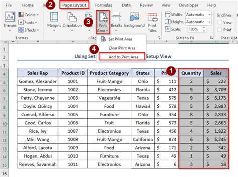 How To Set Print Area For Multiple Pages In Excel 2 Ways