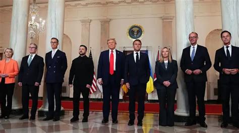 ထရမ့်၊ ဇလန်းစကီး နဲ့ ဥရောပခေါင်းဆောင်တို့ ဝါရှင်တန်မှာတွေ့ဆုံမှု ထူးခ