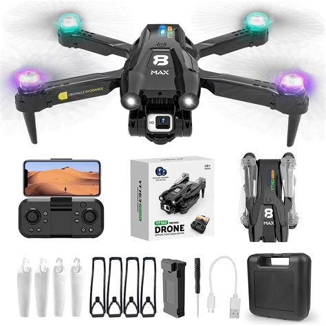 Fpv Drone Dual 1080p Wifi Camera Foldable Design Gesture Control