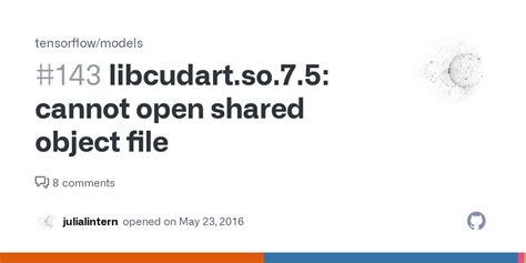 libcudart so 7 5 cannot open shared object file · issue 143