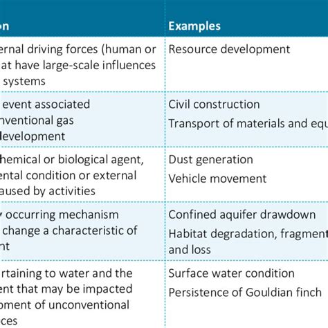 Node Types Examples And Number Of Each Node Type In The Causal Network