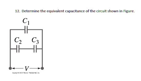 SOLVED Determine The Equivalent Capacitance Of The Circuit Shown Determine The Equivalent