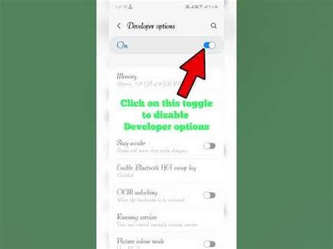 How to turn off developer option? | Turn off developer mode in android ...