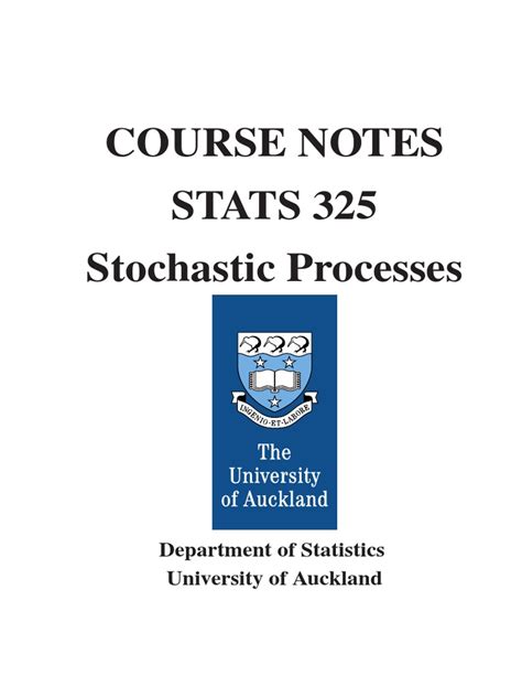 course notes stats 325 stochastic processes department of statistics