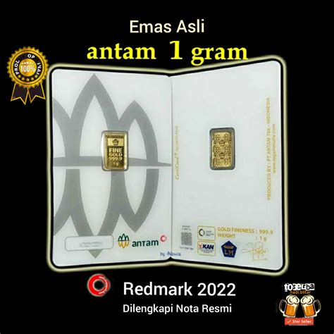 Emas Antam 1 Gram Tahun 2023 Emas Logam Mulia 1 Gram Certieye 2003