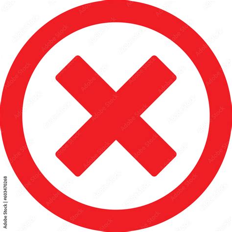 red delete icon circle vector remove close cancel and incorrect