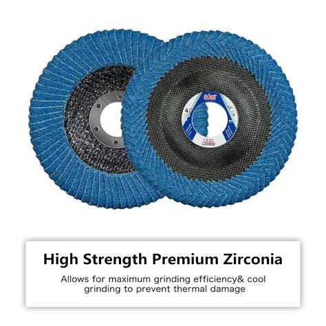 Sali 10 Pack Curved Flap Discs 4 12inch For Angle Grinder Sanding Disc