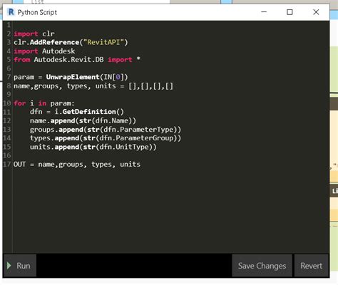 Error In Python Script In Revit 2018 And 2019 But In Revit 2020 Works Revit Dynamo