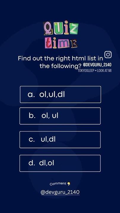 ️comment Your Answer ⭐ Codemasters Learntocode Webdev Java Html Python Devguru2140 Youtube