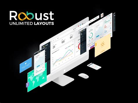 Robust Responsive Bootstrap Admin Template Behance