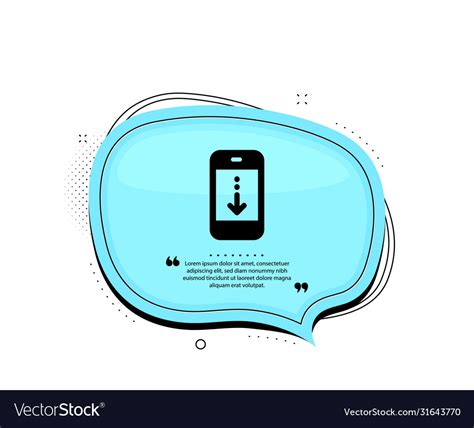 Scroll Down Phone Icon Scrolling Screen Sign Vector Image