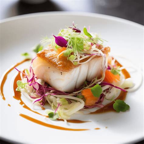 Achiote And Miso Marinated Cod With Pickled Ginger Slaw Recipe