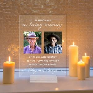Wedding Memorial Plaques Wedding Decor Personalized Memorial Plaque