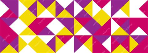 Premium Vector Colored Geometric Pattern Seamless Vector Ornament For Posters Banners Posters