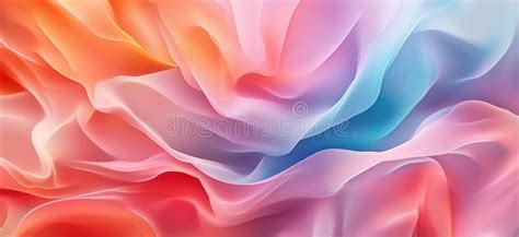 Colorful Abstract Fabric Texture With Flowing Waves And Soft Gradients Stock Image Image Of