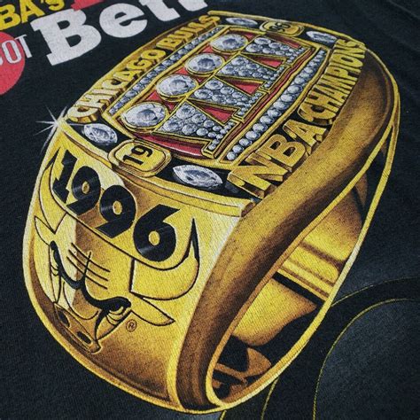Vtg 1996 Pro Player Chicago Bulls Championship Ring Shirt Youth Large 14 16 Ebay