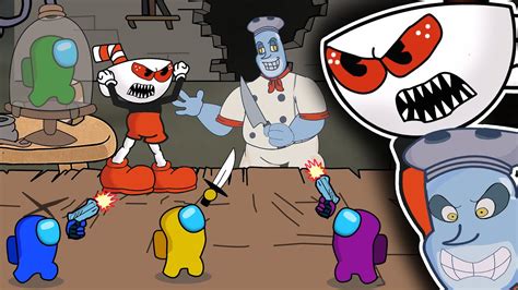 어몽어스 Vs Cuphead Among Us Animation Youtube