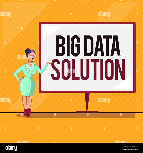 Handwriting Text Big Data Solution Concept Meaning Extracting Value From Huge Volumes Of A