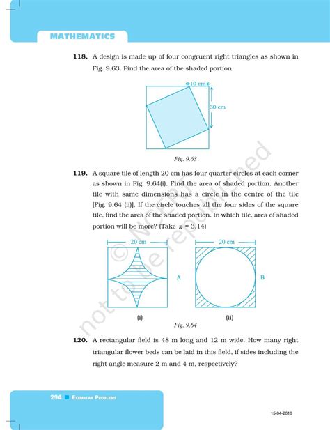 Ncert Exemplar Book For Class 7 Maths Chapter 9 Perimeter And Area