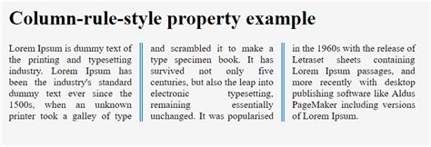 Which Properties Are Shorthand For The Column Rule Property Scmgalaxy