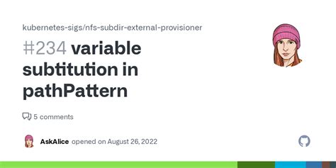 variable subtitution in pathpattern · issue 234 · kubernetes sigs nfs