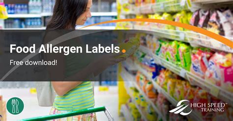 Food Allergen Labels Guidance And Free Template Download