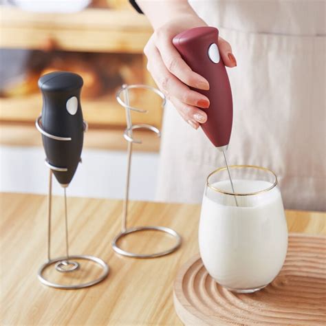 전기 털 계란 비터 핸드 헬드 커피 블렌더 가정용 밀크 셰이커 믹서 Frother Foamer 식품 블렌더 배터리 제외밀크