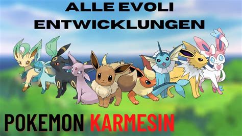 Alle Evoli Entwicklungen Pokemon Karmesin And Purpur Youtube