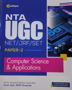 NTA UGC NET JRF SET Paper Computer Science Applications Buy NTA UGC NET JRF SET Paper