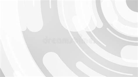 White Color Rotating Circular Shapes Modern Design Loop Able Geometrical Background For Business