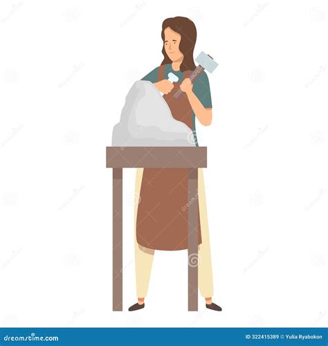 Sculptor With Chisel Royalty Free Stock Image CartoonDealer Com