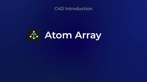 C4D - Using Atom Array to create wireframe look - YouTube