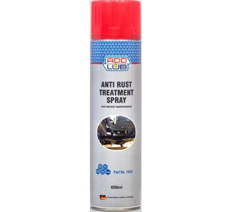 Add Lub Anti Rust Treatment Spray Black 650ml Lubrycant