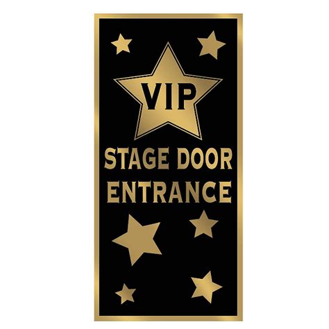 Beistle Vip Stage Door Entrance Door Cover 12 Pack Oriental Trading