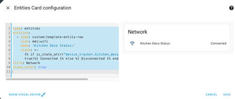 Dashboard Entities Conditional Logic To Show Text Based On Value Frontend Home Assistant