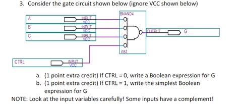 Solved Consider The Gate Circuit Shown Below Ignore VCC Chegg
