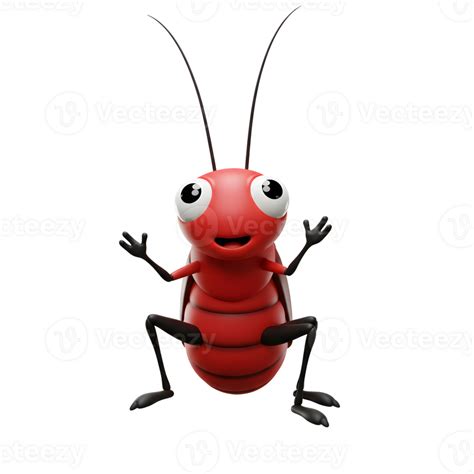 A Happy Red Cricket Joyfully Greets The Day Its Large Eyes Sparkling With Delight This