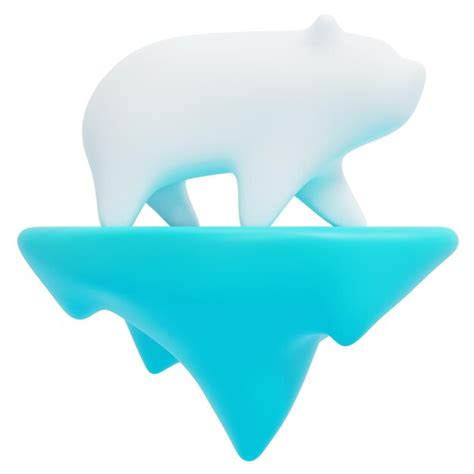 Premium Photo Polar 3d Render Icon Illustration