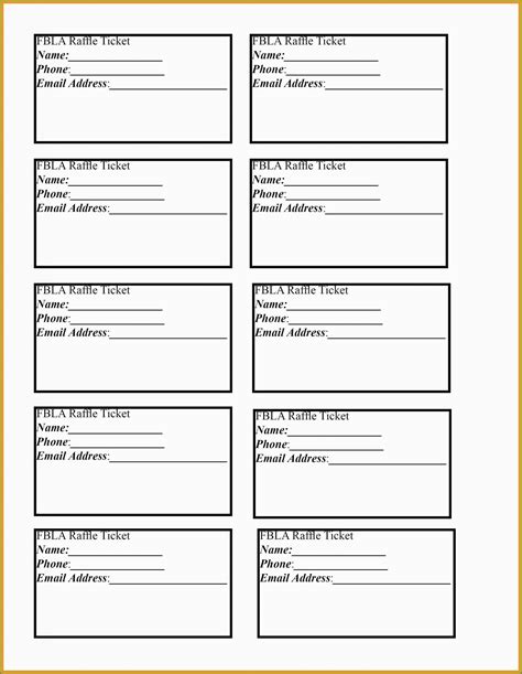 lucky draw ticket template excel template 1 resume examples gq96ogxyor