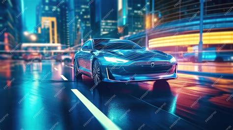 Sensing System And Wireless Communication Network Of Vehicle Autonomous Car Ai Generated Image